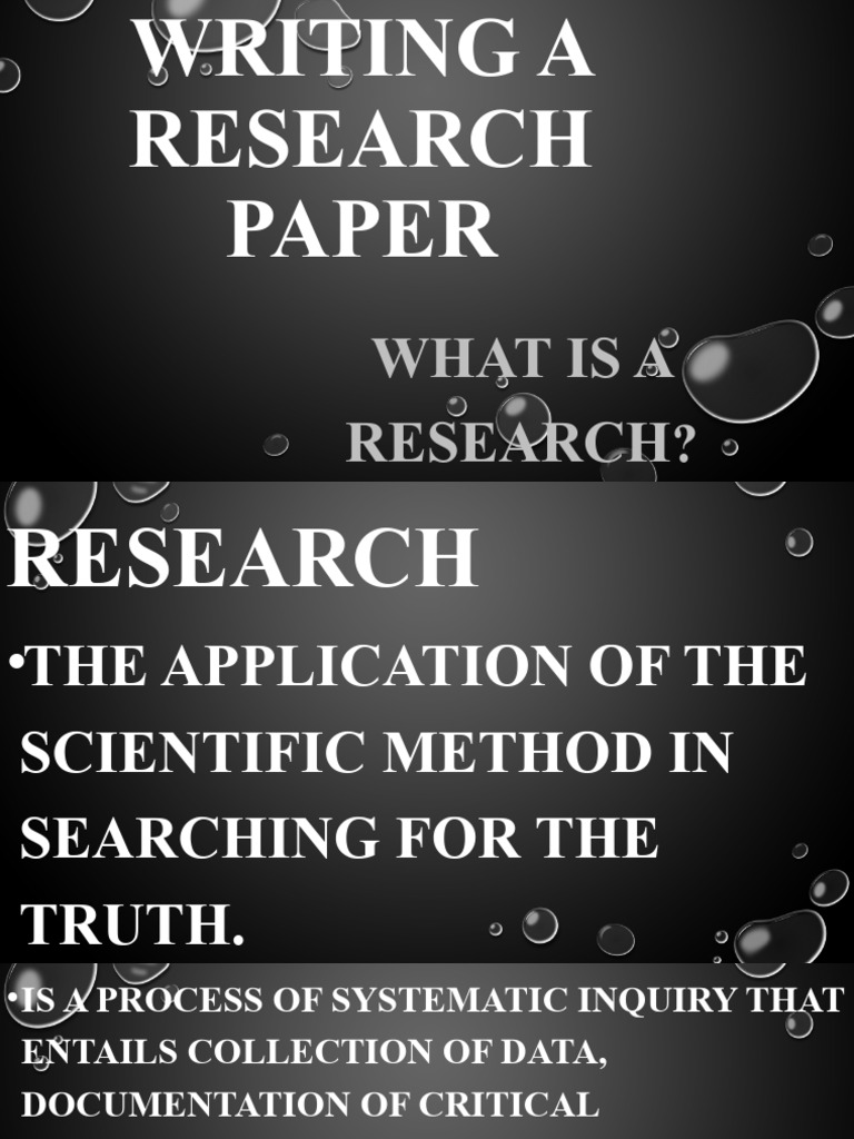 Research Paper Writing Guide | PDF