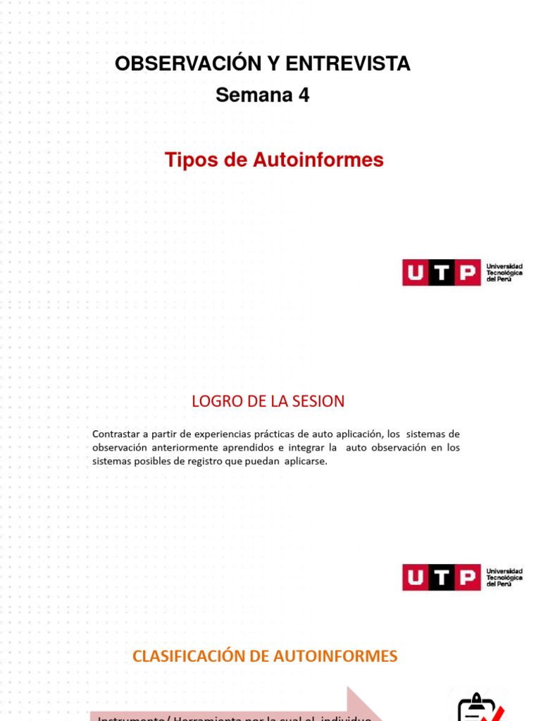 Clasificación de Autoinformes y Ejemplos | PDF | Comportamiento ...