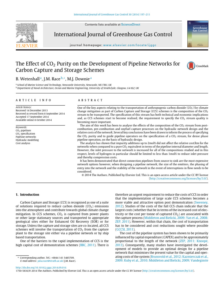 Effect of Co2 Purity | PDF | Carbon Capture And Storage | Climate ...