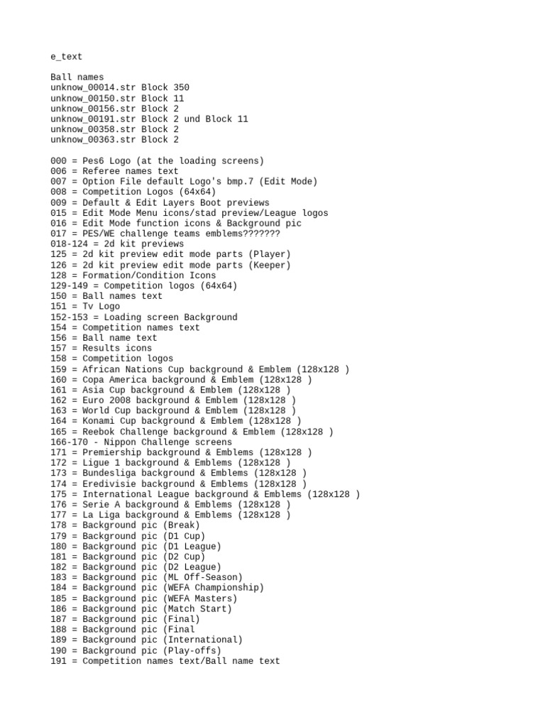 Pes 5 New Asf Map | PDF | Association Football | Software