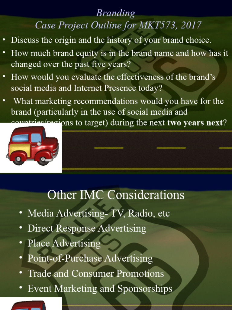 Branding Case Project Outline MKT573 | PDF | Brand | Advertising