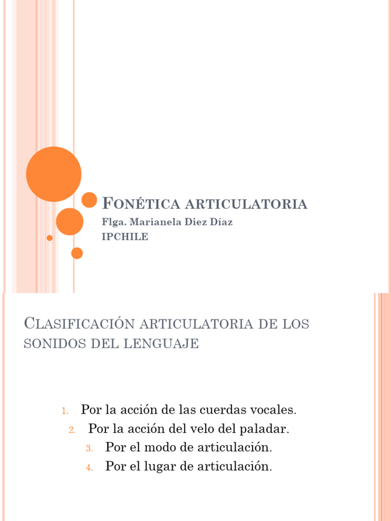 Clasificación de Sonidos en Fonética | PDF | Vocal | Fonética