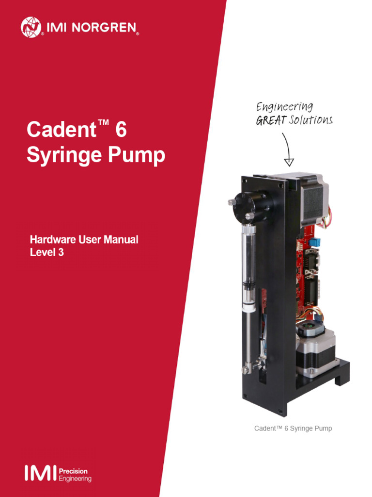 Cadent 6 User Manual 3 12 20 | PDF | Pump | Accuracy And Precision