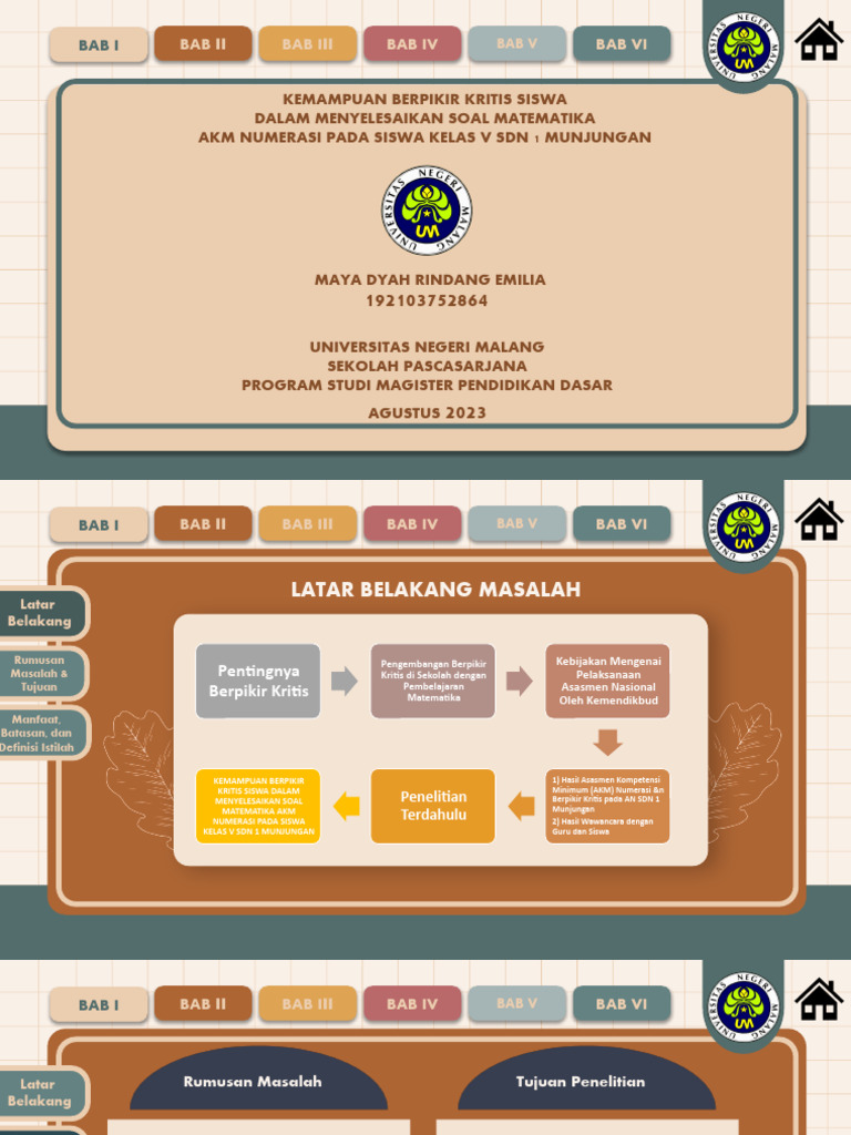 Template PPT Skripsi | PDF