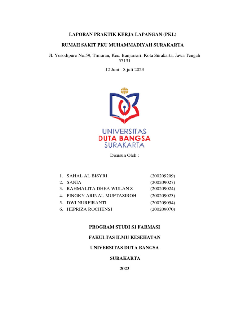 Laporan RS Done (1) . | PDF