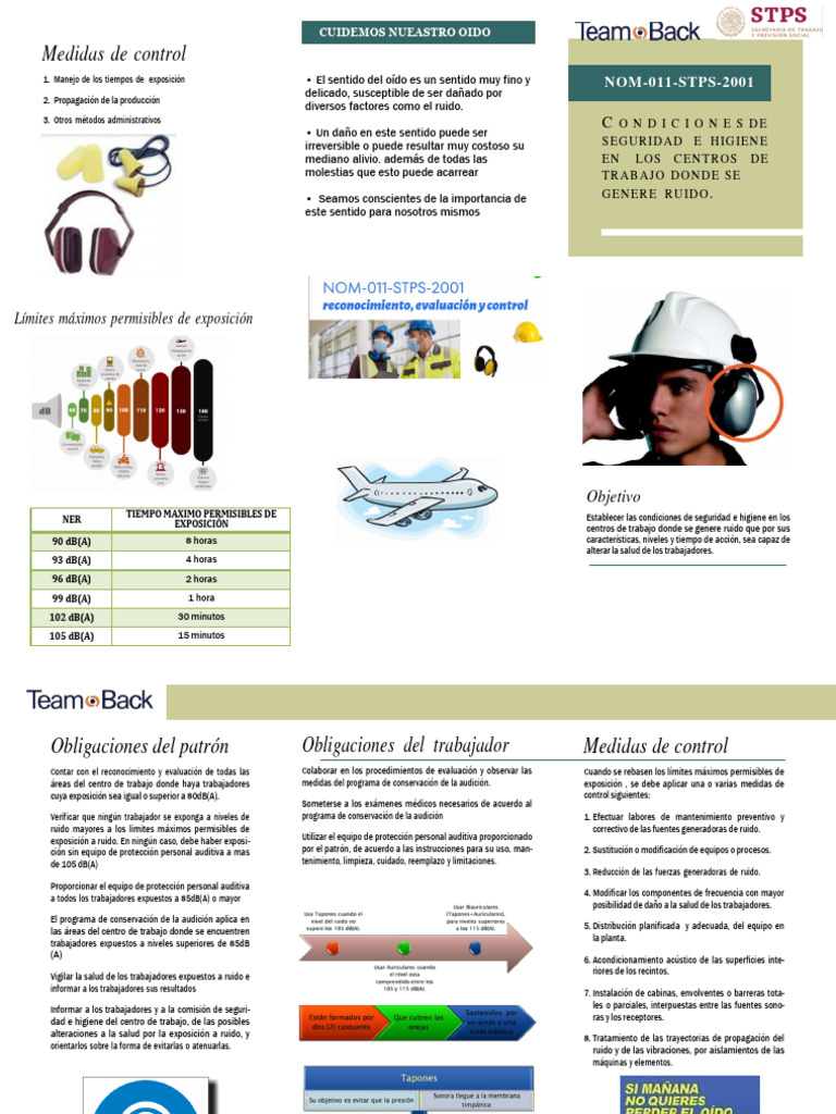 Nom 011 Triptico | PDF | ruido | Escuchando