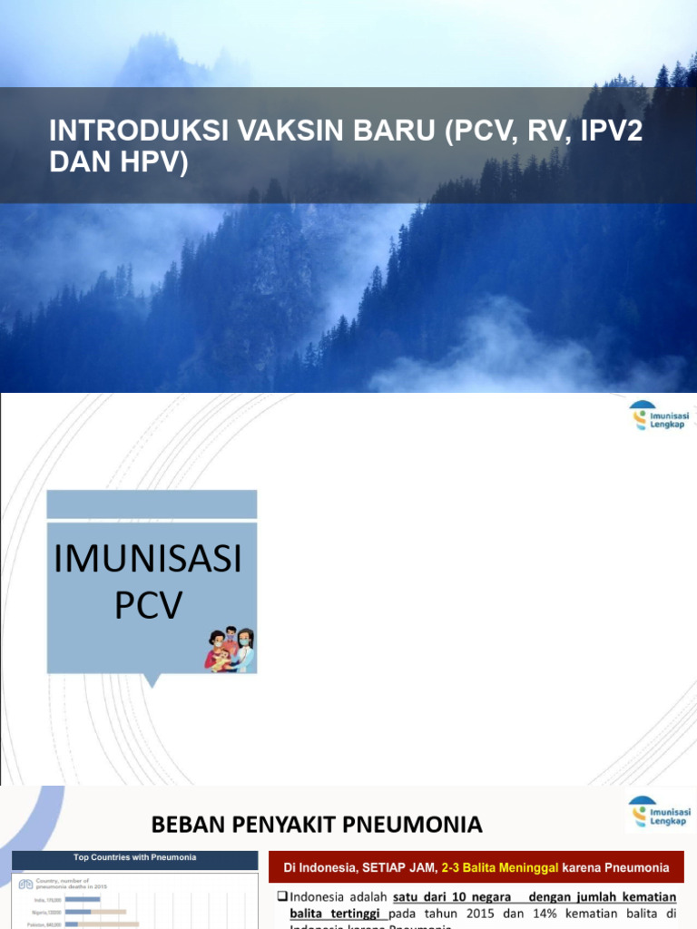 Imunisasi Vaksin PCV dan RV di Indonesia | PDF | Sains & Matematika