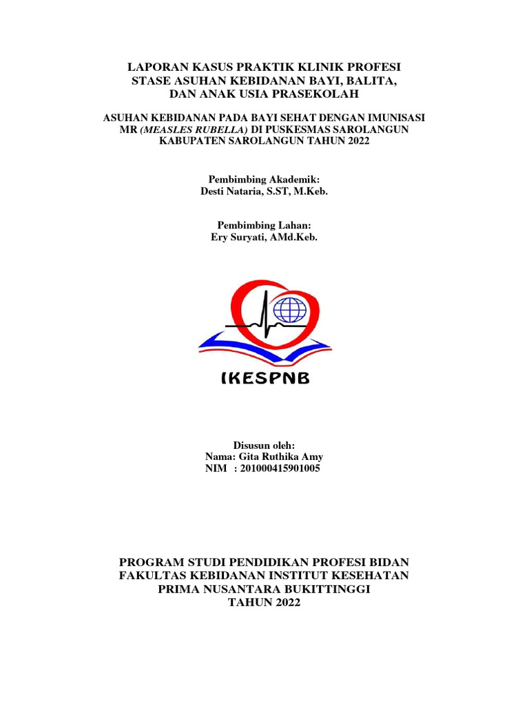 LP-LK STASE BAYI, BALITA, ANPRAS-GITA - Gita Ruthika Amy | PDF