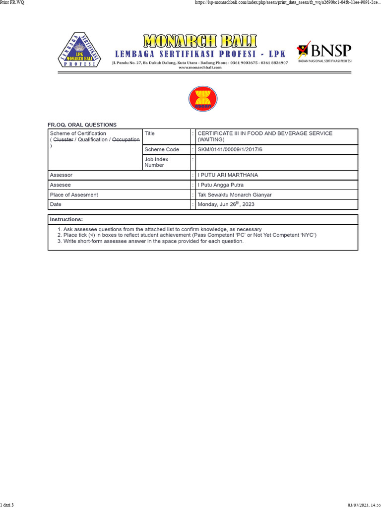 Written Question Pdf