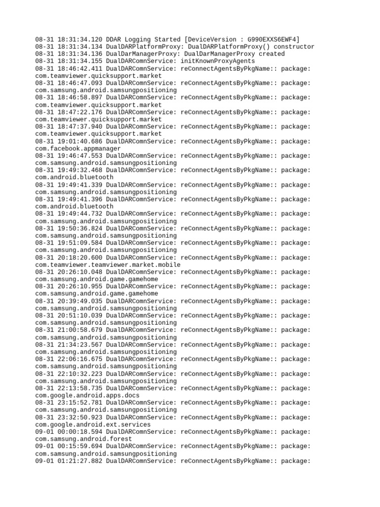 Ddar FW Log | PDF | Computers
