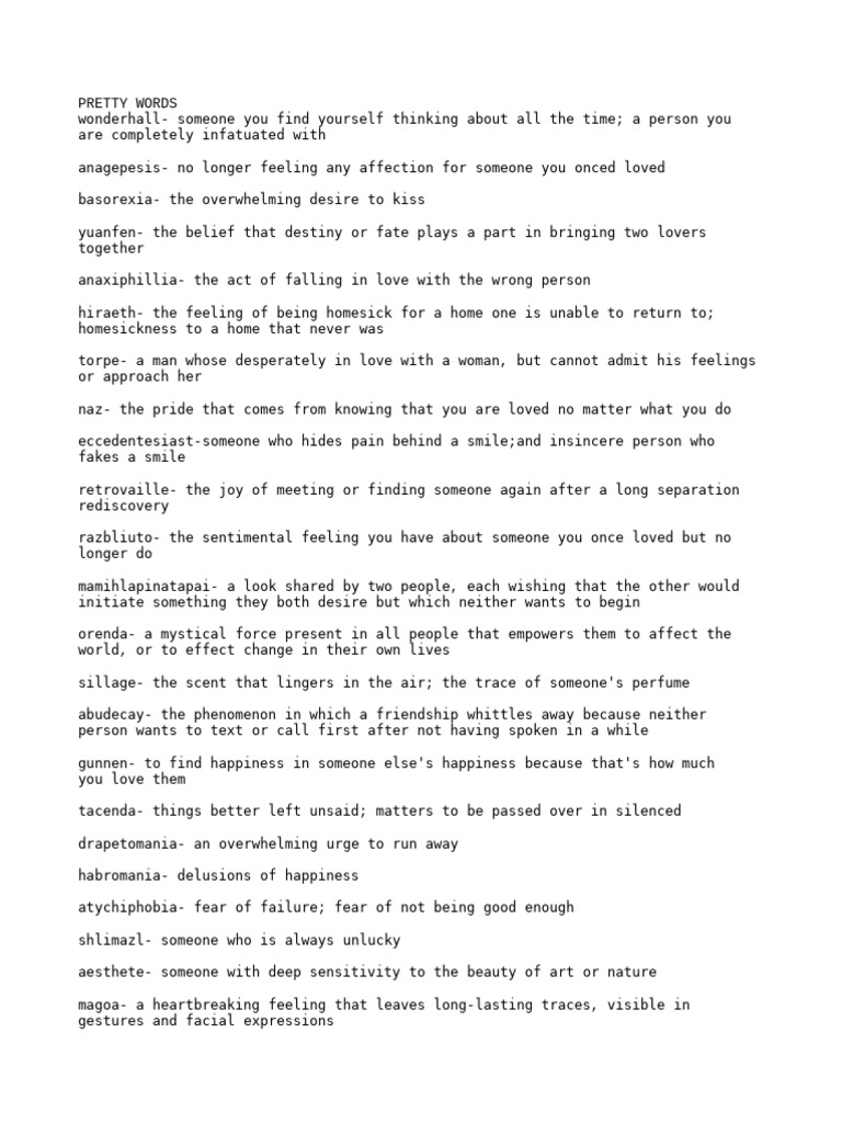 Pretty Words | PDF