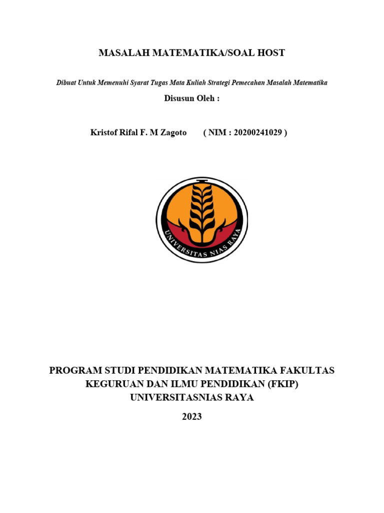 Strategi Pemecahan Masalah Matematika | PDF