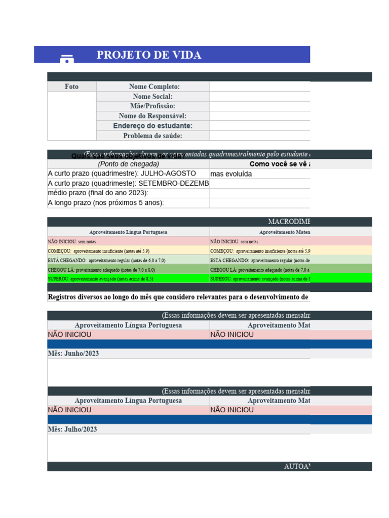 Projeto de Vida | PDF
