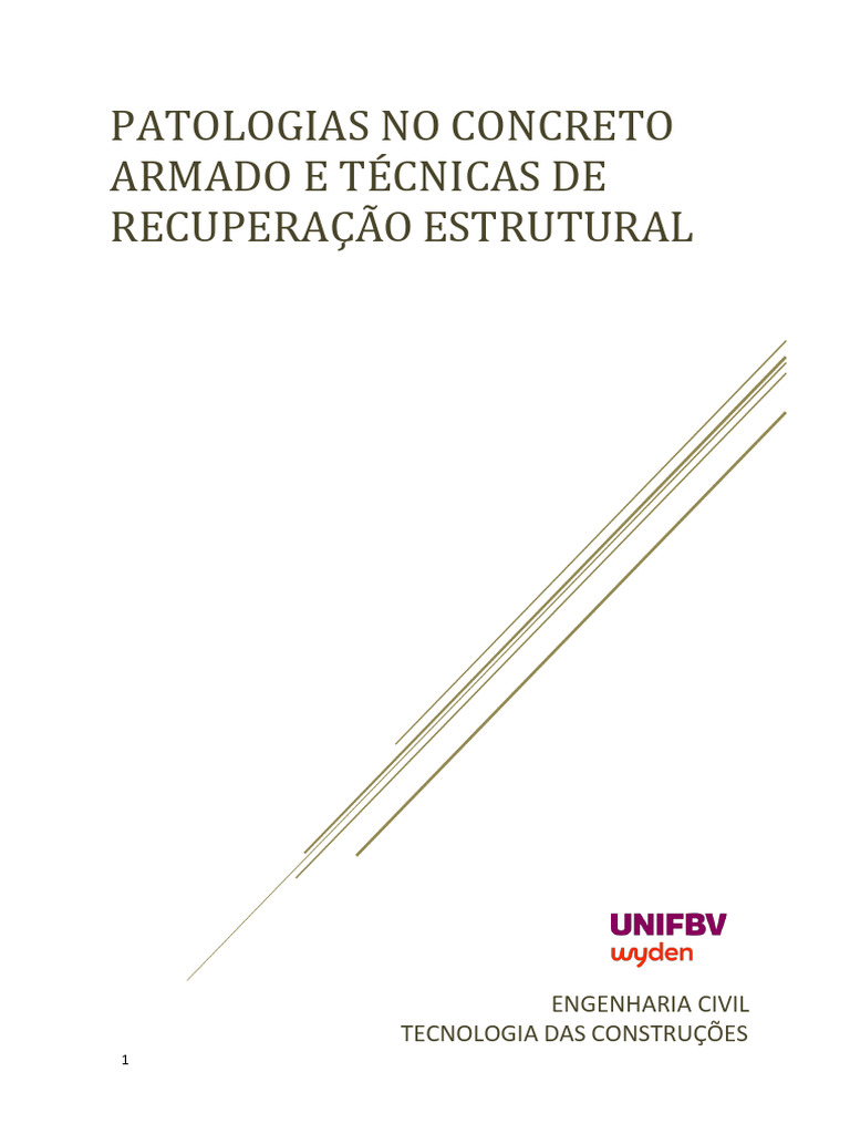 Apostila - Patologias No Concreto Armado e Técnicas de Recuperação ... Apostila - Patologias No Concreto Armado e Técnicas de Recuperação ...