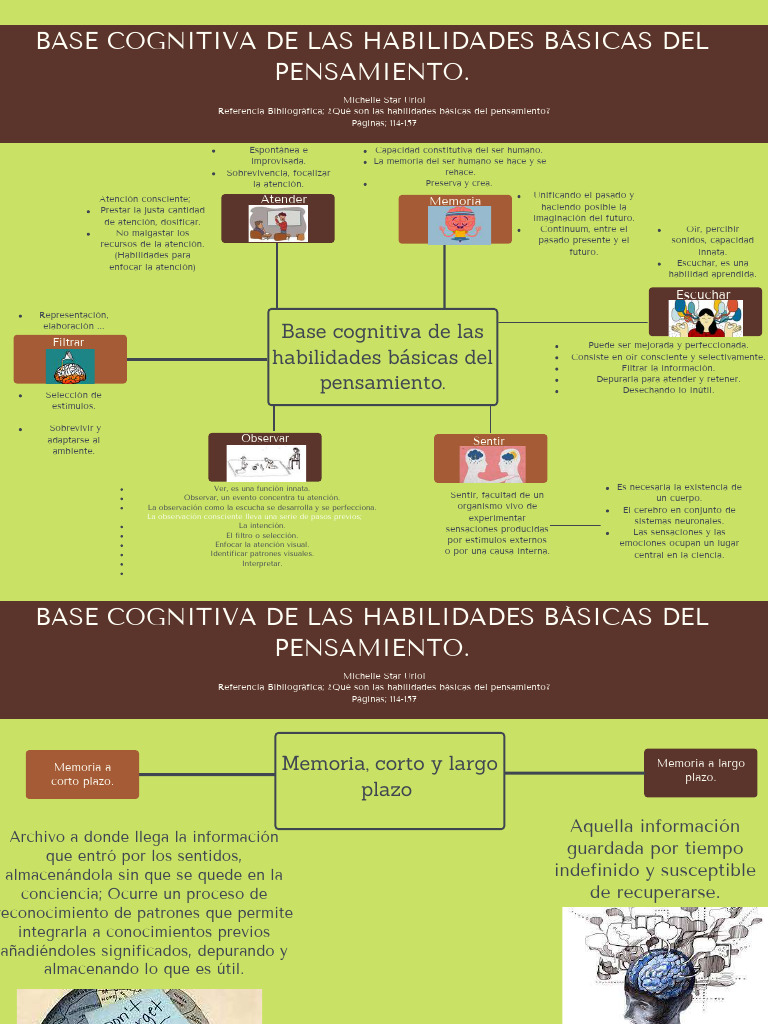 Habilidades Básicas Del Pensamiento IV | PDF | Memoria | Atención