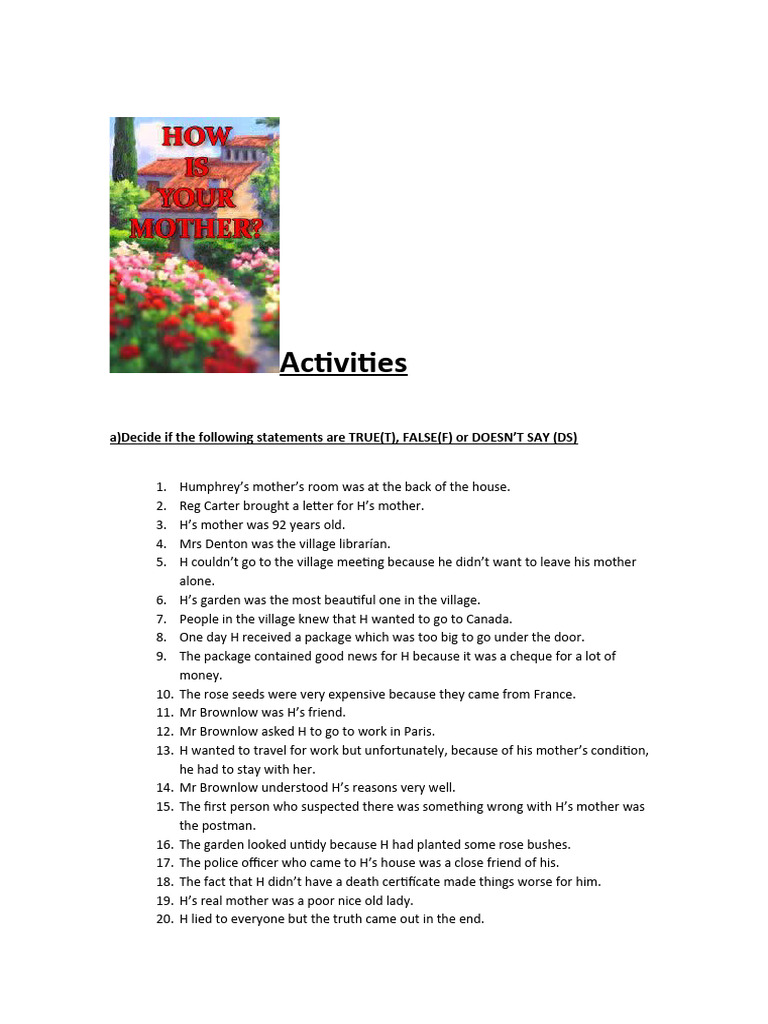 How's Your Mother - Activ Pre Int Ii | PDF