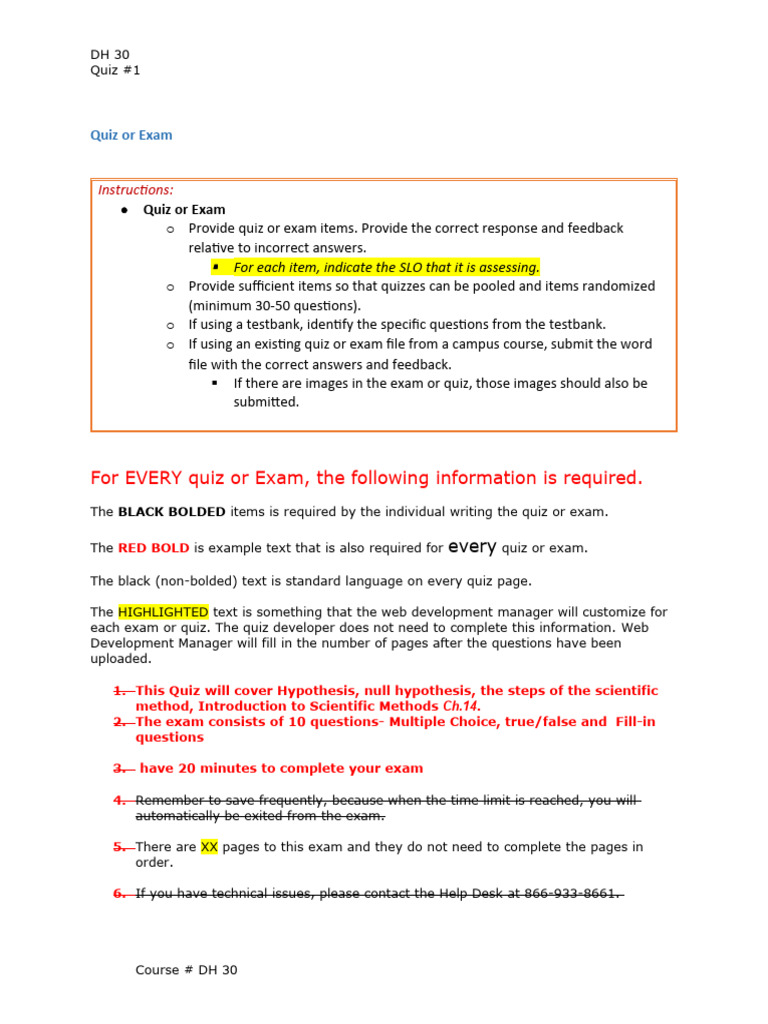 DH 42 Quiz 1 | PDF | Scientific Method | Hypothesis