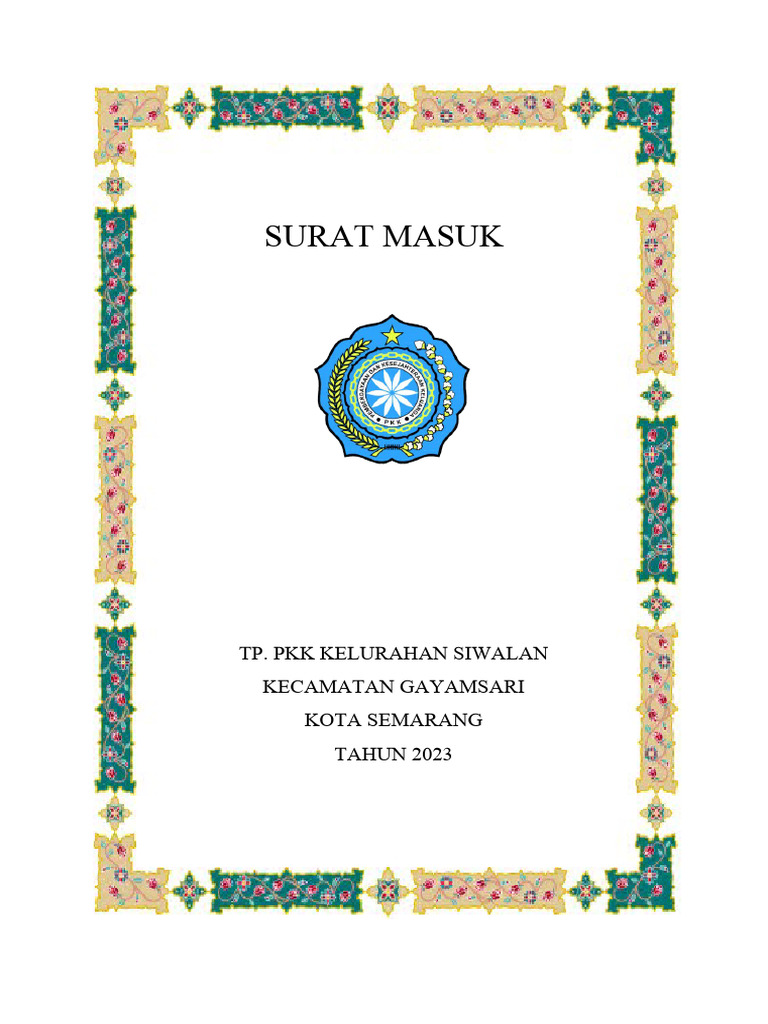 Cover Surat Masuk | PDF