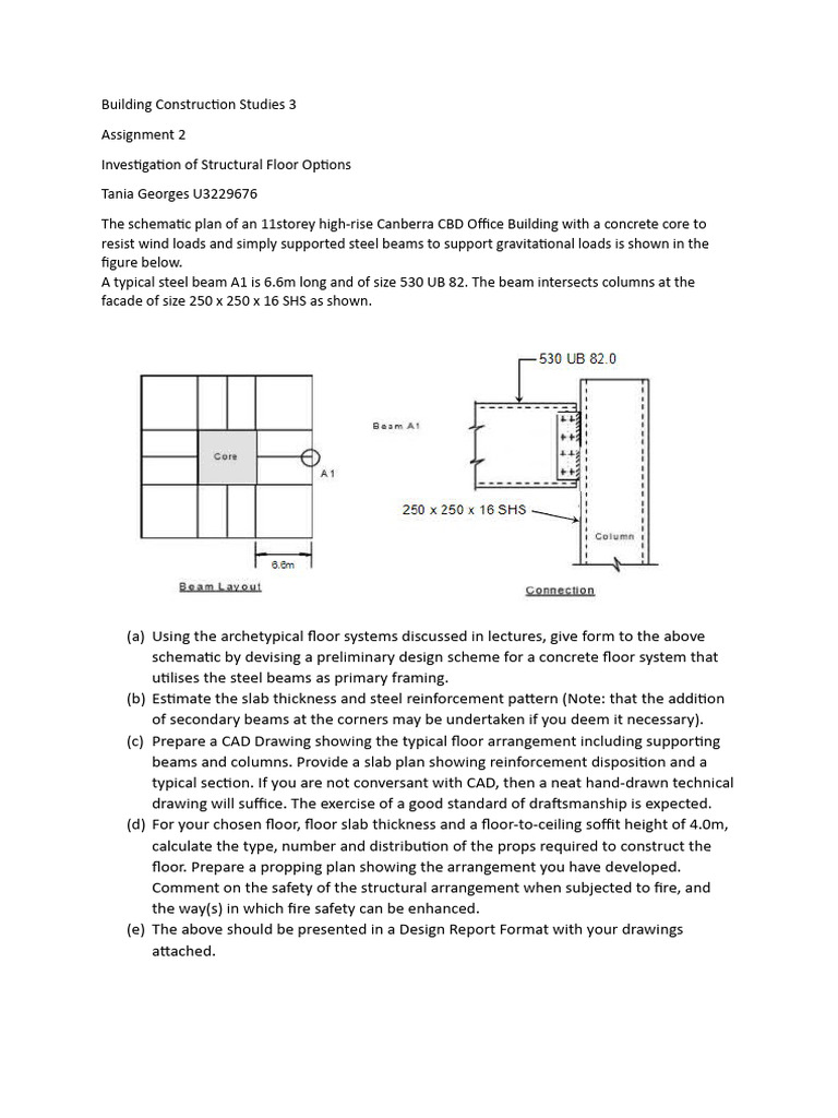 Building Construction Studies 3 | PDF | Beam (Structure) | Engineering