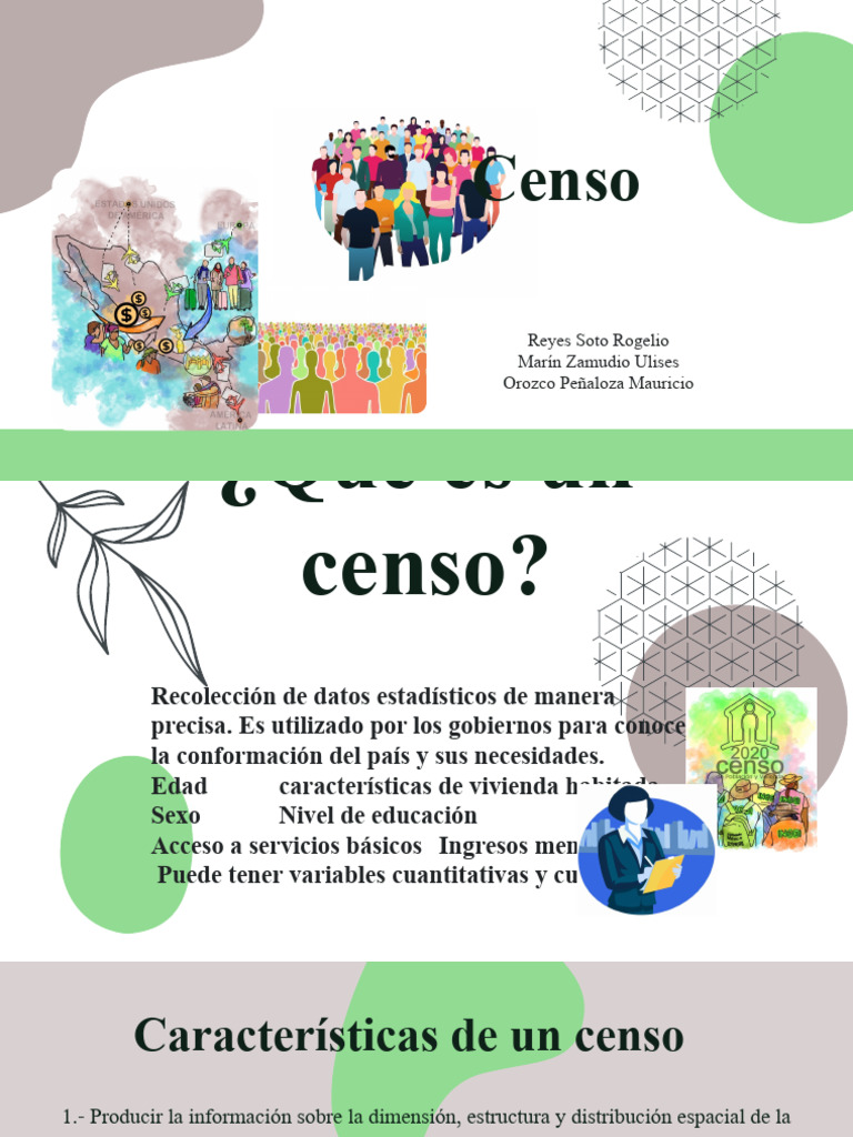 Características y Tipos de Censos | PDF | Censo | Población
