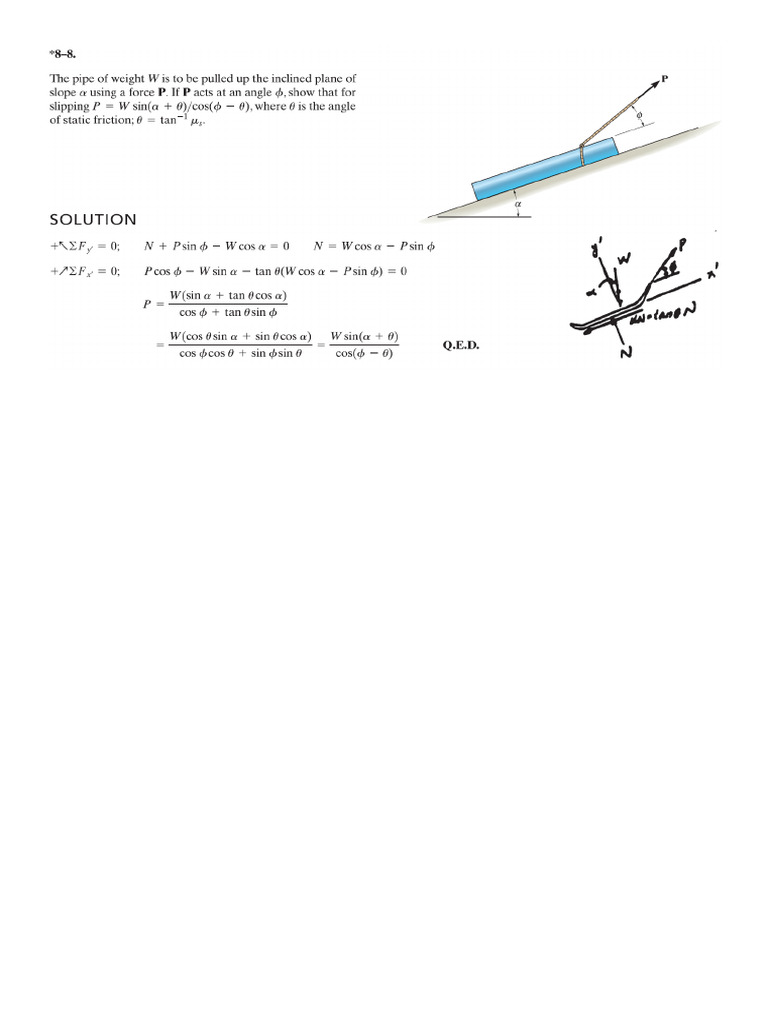 靜力學 HW8作業解答 | PDF
