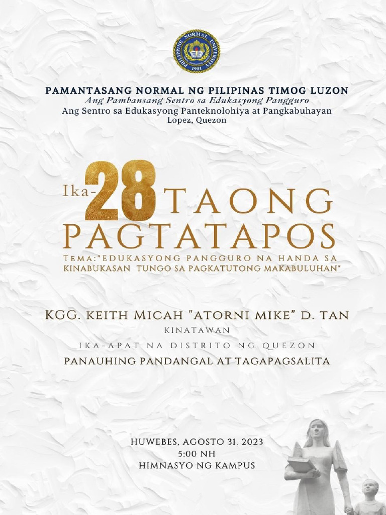 PNUSL Commencement Program 2023 | PDF