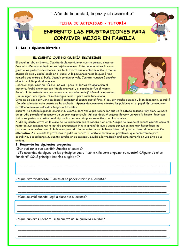 Ficha-Mart-Tut-Enfrento Las Frustraciones para Convivir Mejor en ... Ficha-Mart-Tut-Enfrento Las Frustraciones para Convivir Mejor en ...