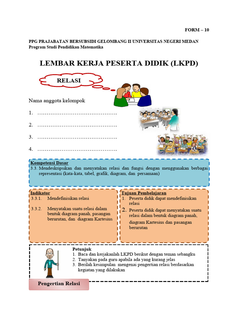 Form 10 - LKPD Pert. 1 Dan 4 | PDF