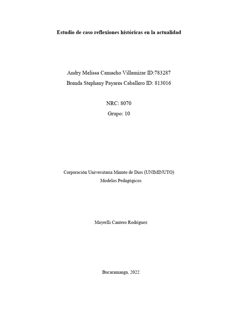 Estudio de Caso Final | PDF | Aprendizaje | Maestros
