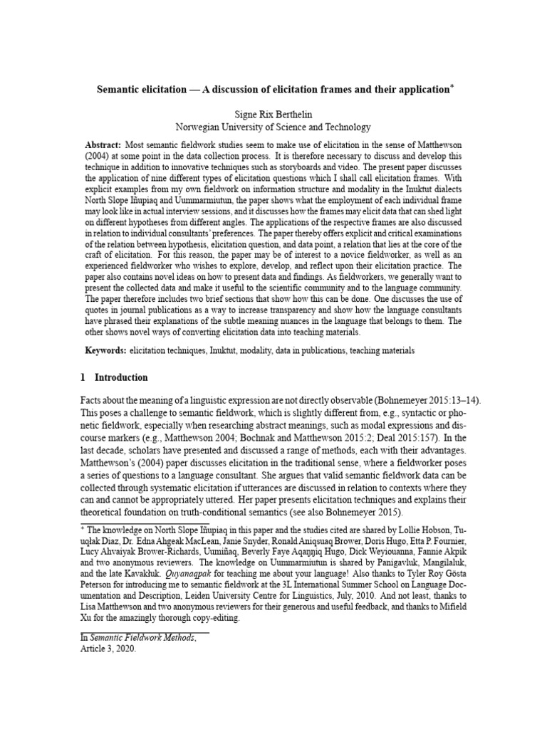Berthelin, S. R. 2020. Semantic Elicitation Frames and Their Application. | PDF | Modal Logic ...