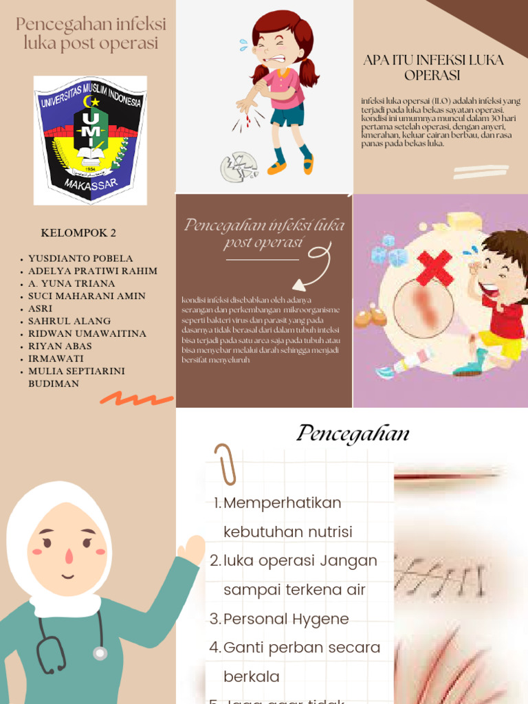 leafleat infeksi luka post op klp 2 | PDF