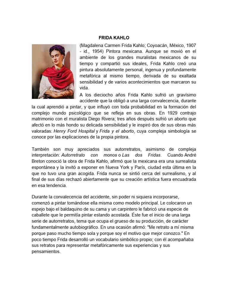 Frida Kahlo | PDF | México
