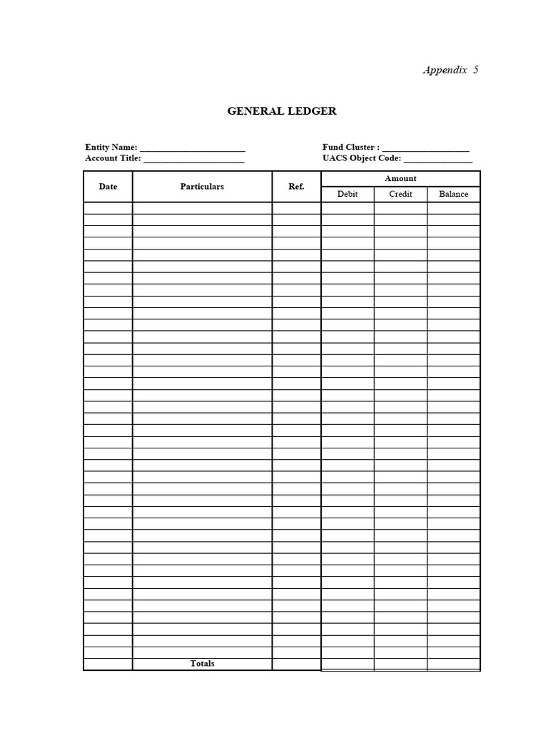 Appendix 5 - GL Form | PDF