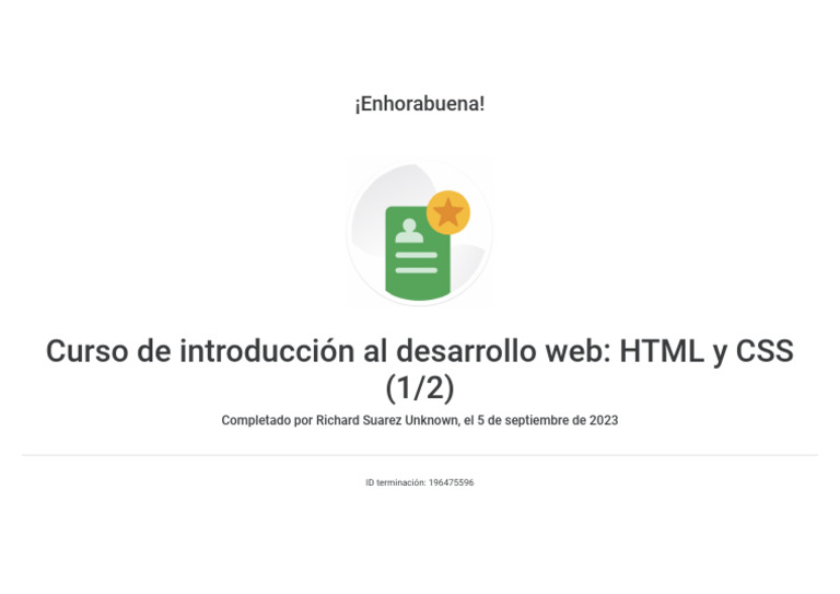Curso de Introducción Al Desarrollo Web - HTML y CSS (1 - 2) - Google | PDF