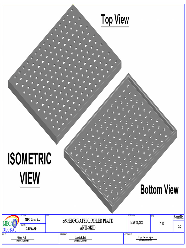 Anti-Skid Perforated Plate Design | PDF
