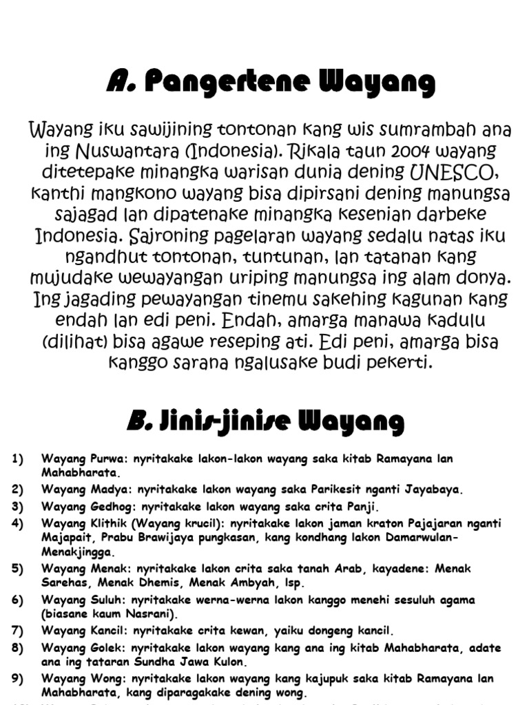 Wayang X | PDF