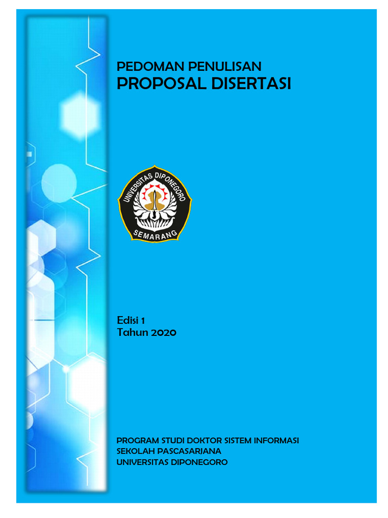 Pedoman Proposal Disertasi DSI UNDIP | PDF | Komputer