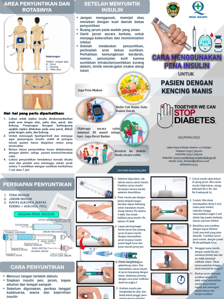 LEAFLET Cara Menggunakan Pena Insulin | PDF