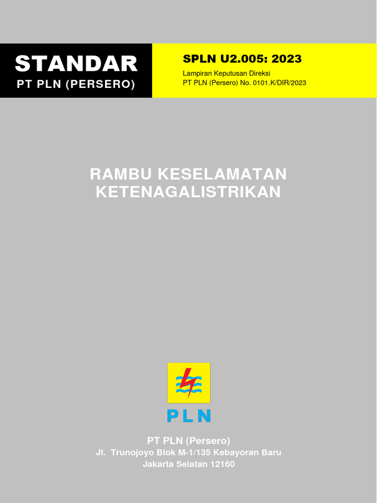 Spln-Rambu Keselamatan Ketenagalistrikan | PDF Spln-Rambu Keselamatan Ketenagalistrikan | PDF