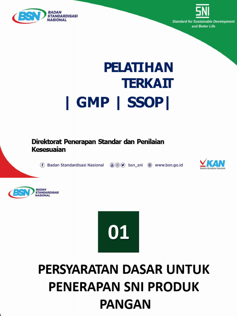 Pelatihan Terkait: - GMP - Ssop | PDF