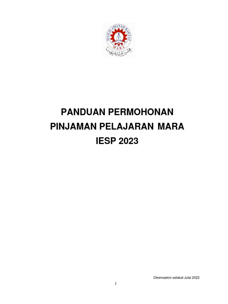 No.2 Panduan Permohonan Iesp 2023 | PDF
