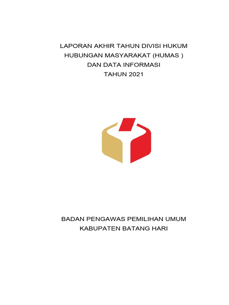 Laporan Bawaslu Batang Hari 2021 | PDF