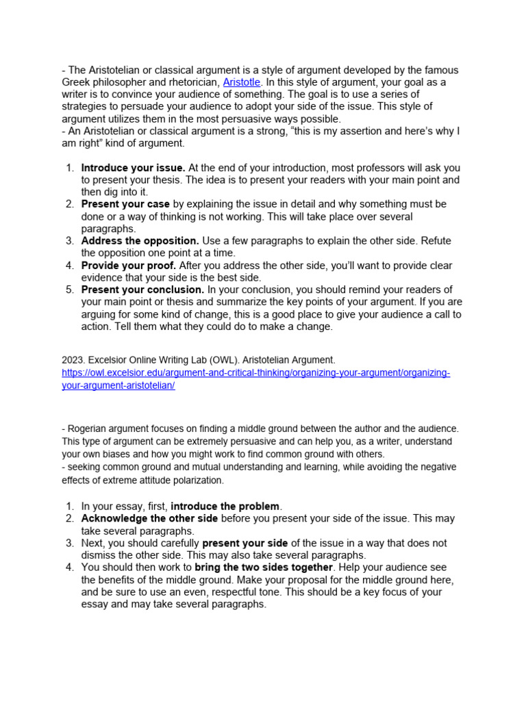 Eng Thesis Statement | PDF | Argument | Aristotle