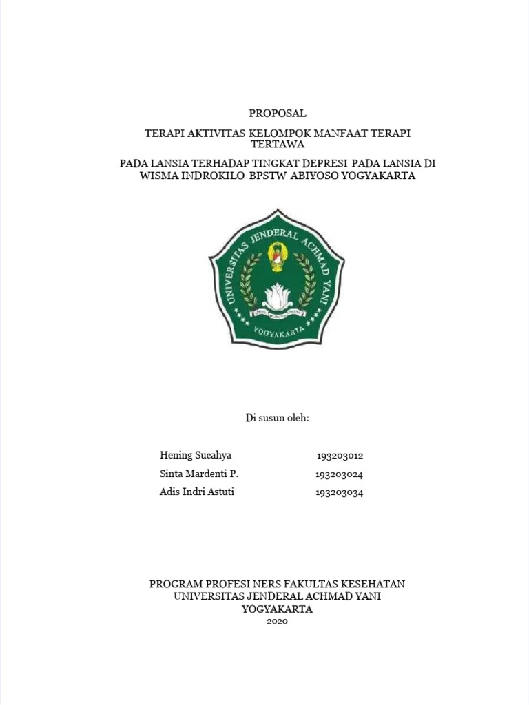 Terapi Tertawa untuk Reduksi Depresi Lansia | PDF