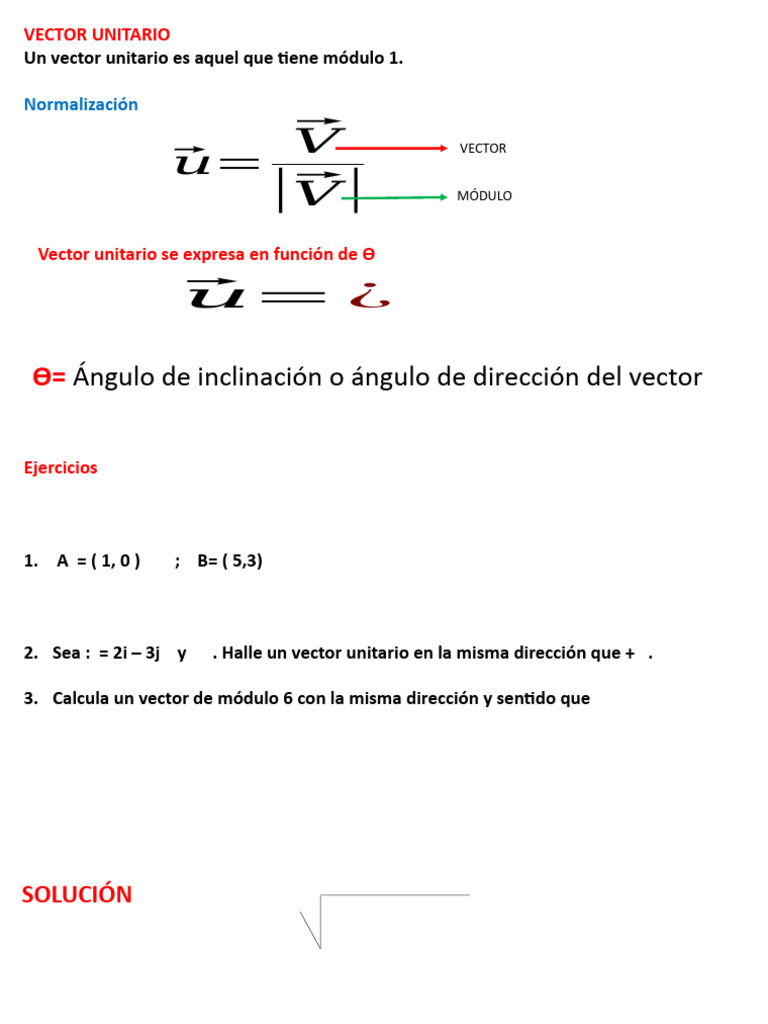 Vector Unitario - Ortogonal | PDF