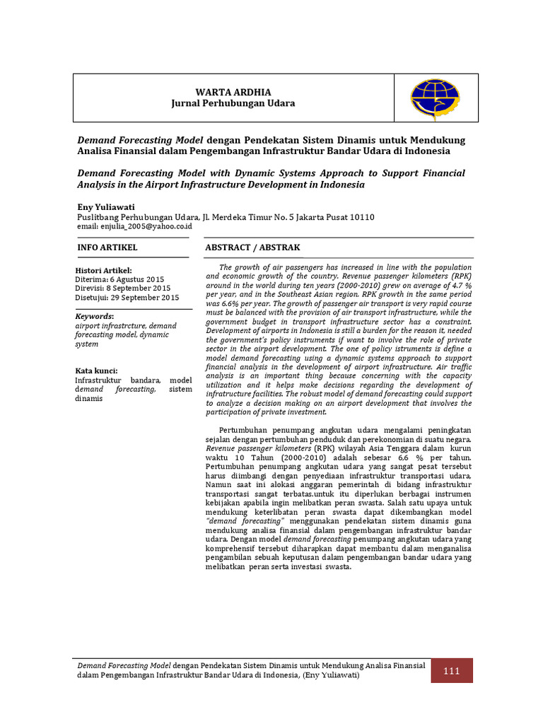 Demand Forecasting Model Dengan Pendekat D8d035e2 Pdf Net Present Value Internal Rate Of
