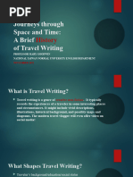 Evolution of Travel Writing Through Ages | PDF