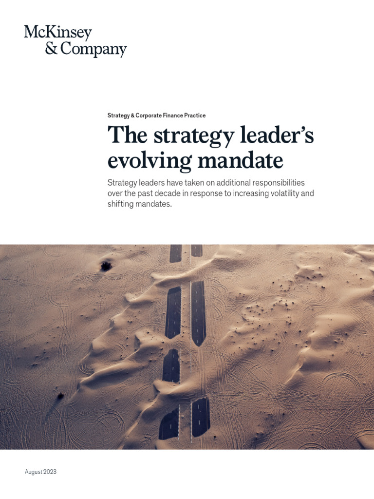 The Strategy Leaders Evolving Mandate Final | PDF | Chief Financial ...