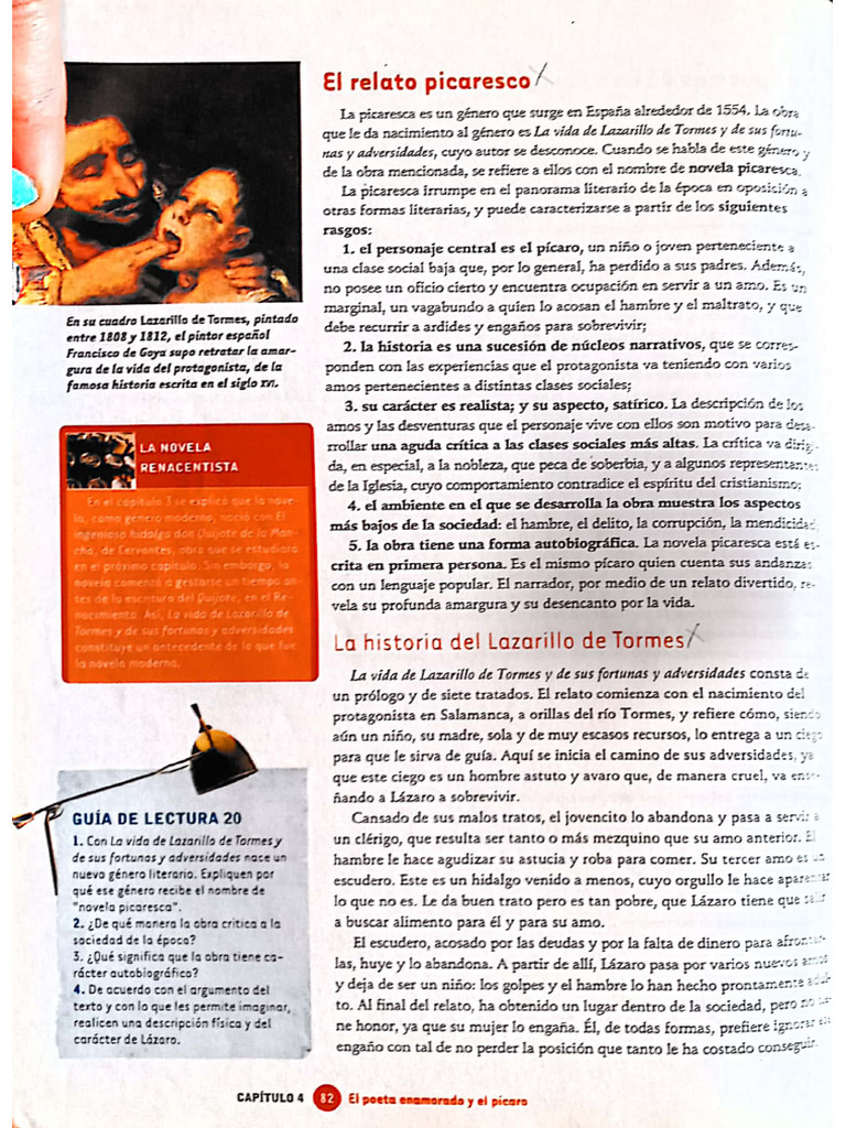 Teoría de El Lazarillo de Tormes | PDF