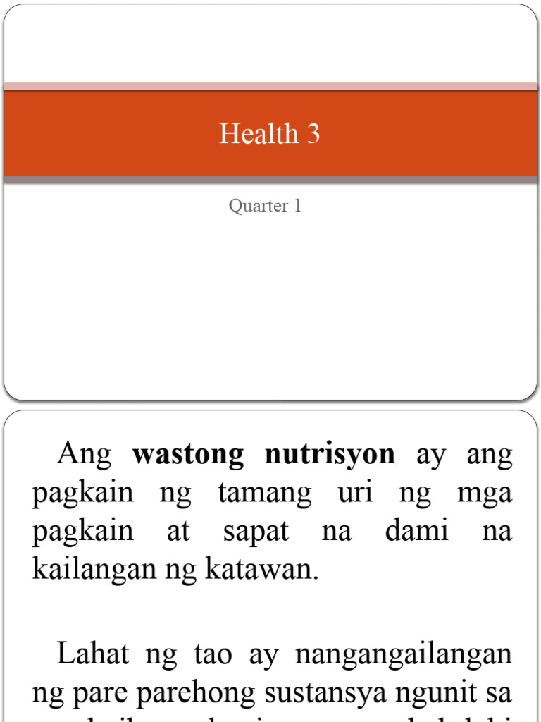 Health 3 | PDF